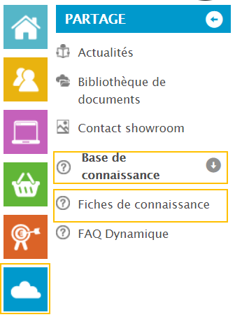 Création des fiches de connaissance
